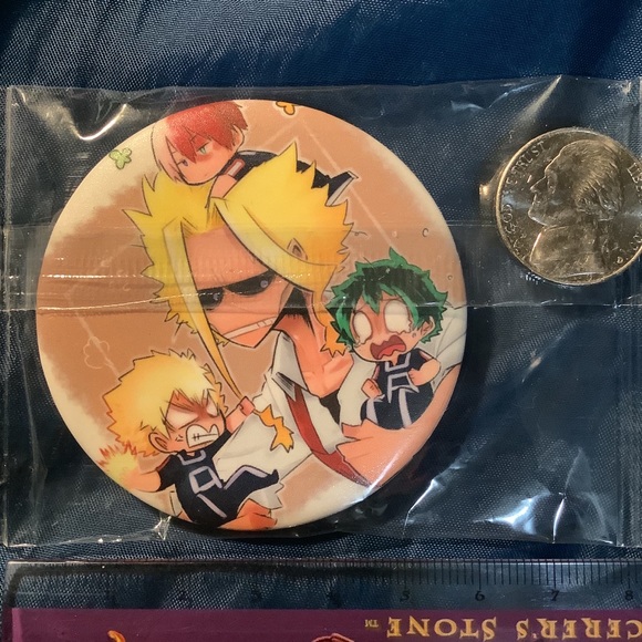 MHA | Accessories | My Hero Academia Midoriya Bakugou All Might Pin ...